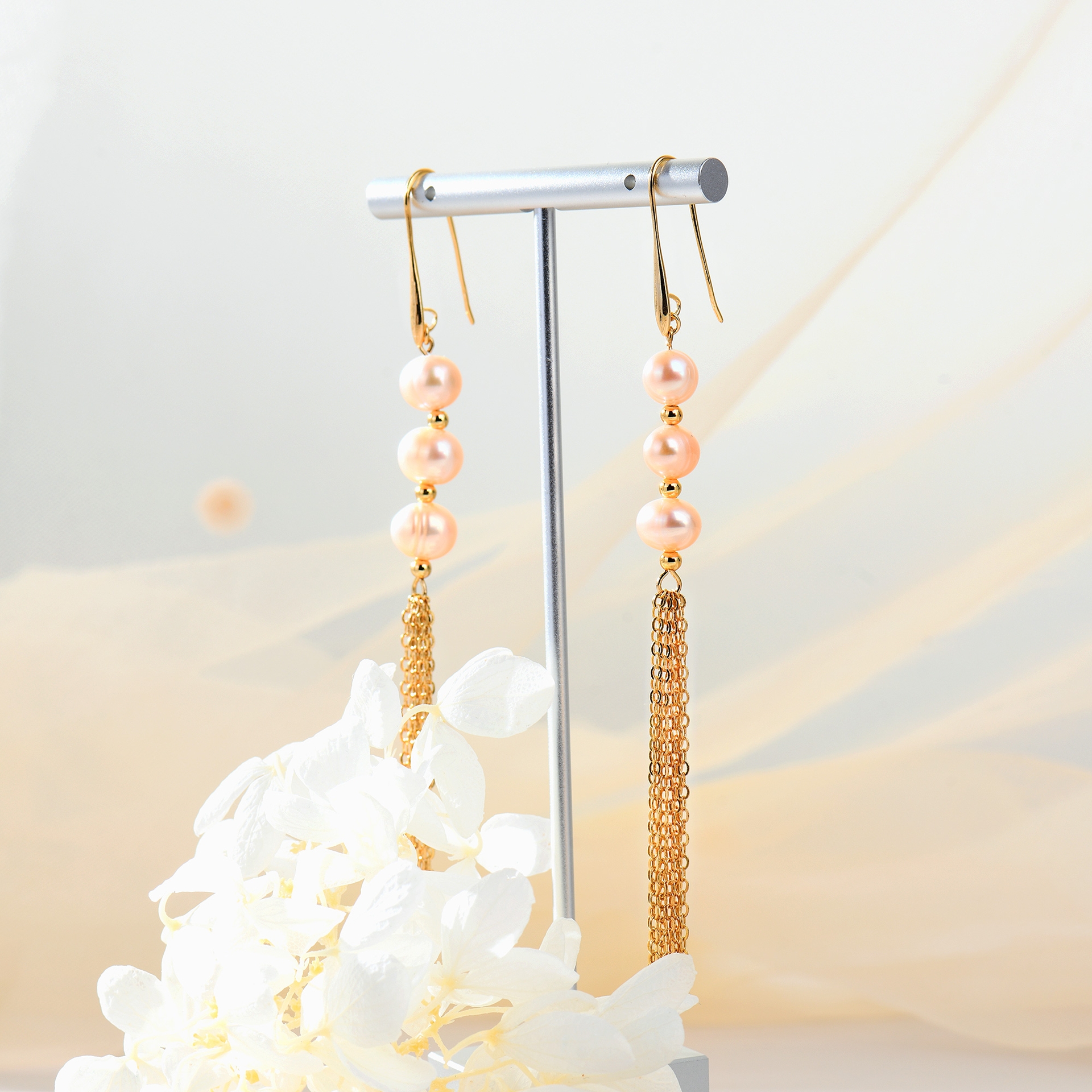 Famous Medium Gold Plated Dangle Earrings