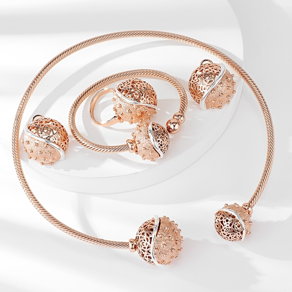 Dubai Gold Plated 4 Piece Jewelry Set with 3~7 Day Delivery Dubai Gold Plated 4 Piece Jewelry Set with 3~7 Day Delivery